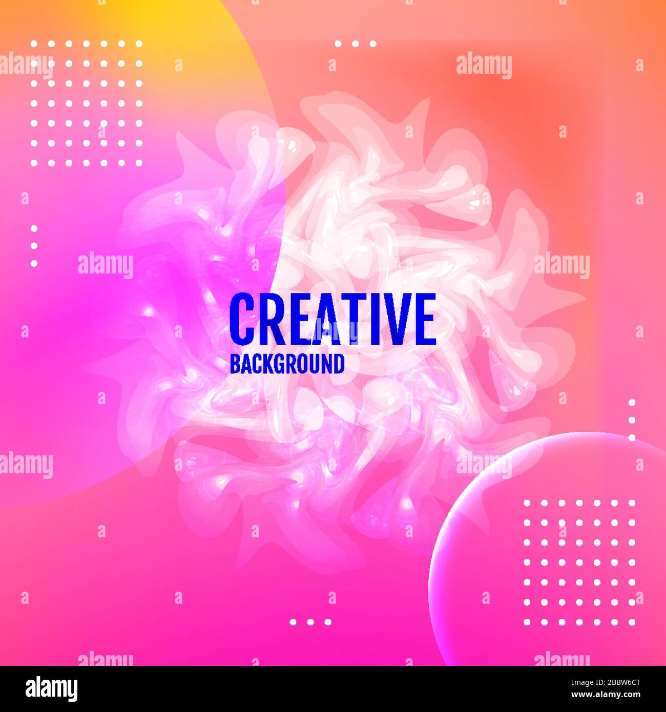 Poster with color gradient background. Trendy modern design Stock ...