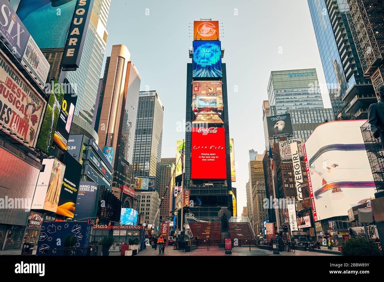 Times Square Empty Stock Photo - Alamy