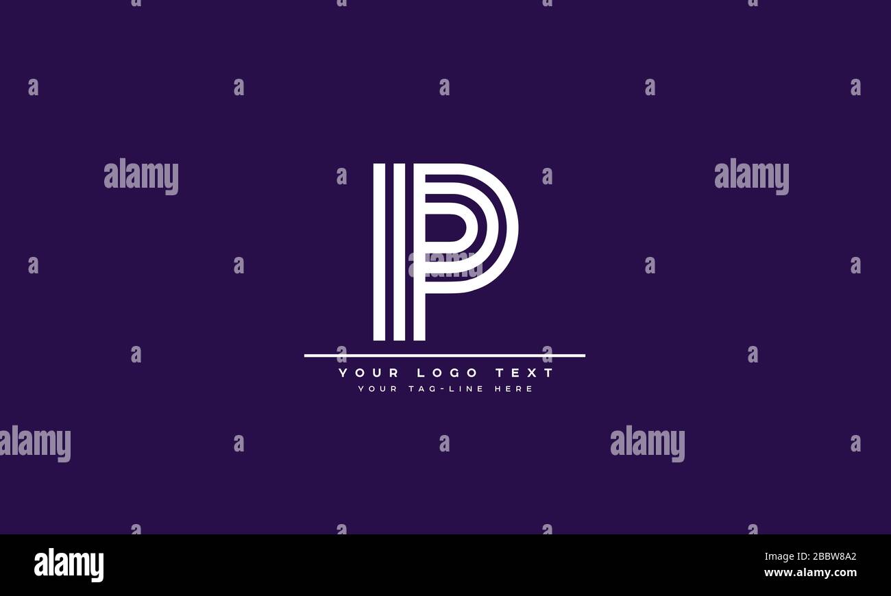 ABSTRACT LOGO P, PP ALPHABET LETTERS DESIGN Stock Vector Image & Art ...