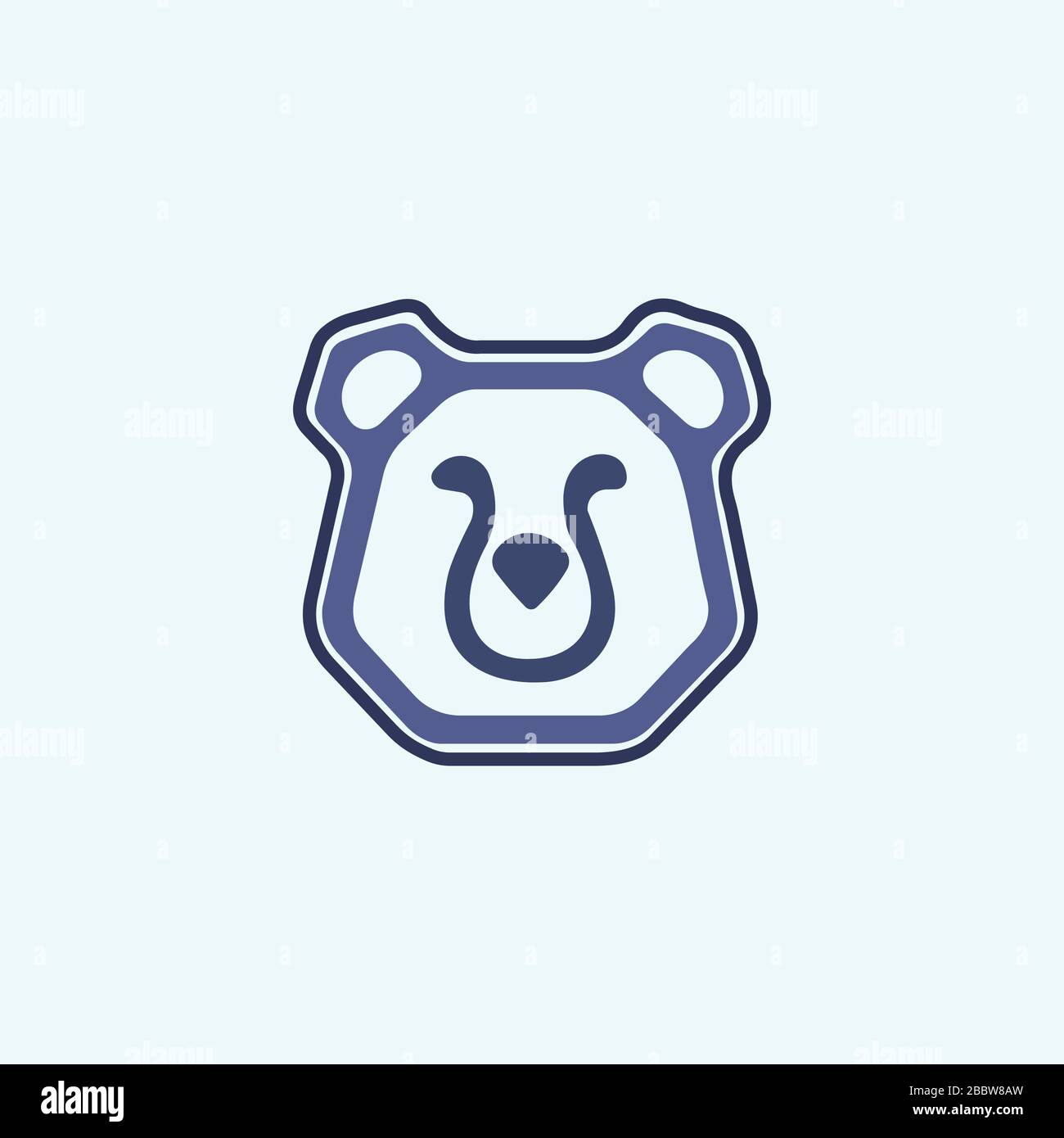 Bear Logo Vector Design Template Stock Vector Image & Art - Alamy