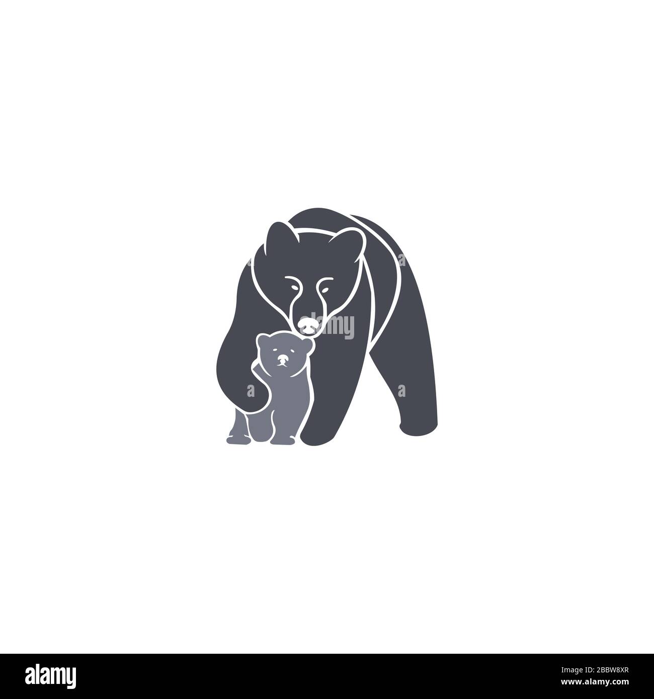 Bear Logo Vector Design Template Stock Vector Image & Art - Alamy