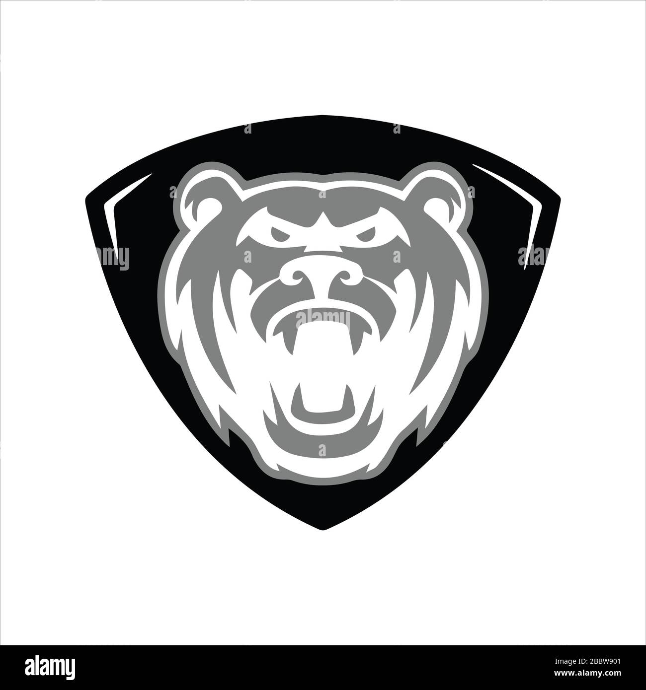 Bear Logo Vector Design Template Stock Vector Image & Art - Alamy