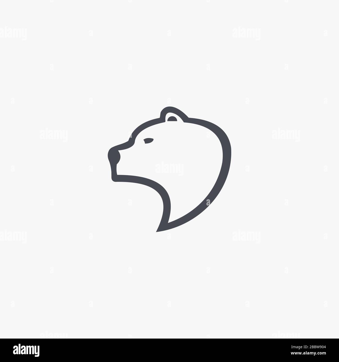 Bear Logo Vector Design Template Stock Vector Image & Art - Alamy