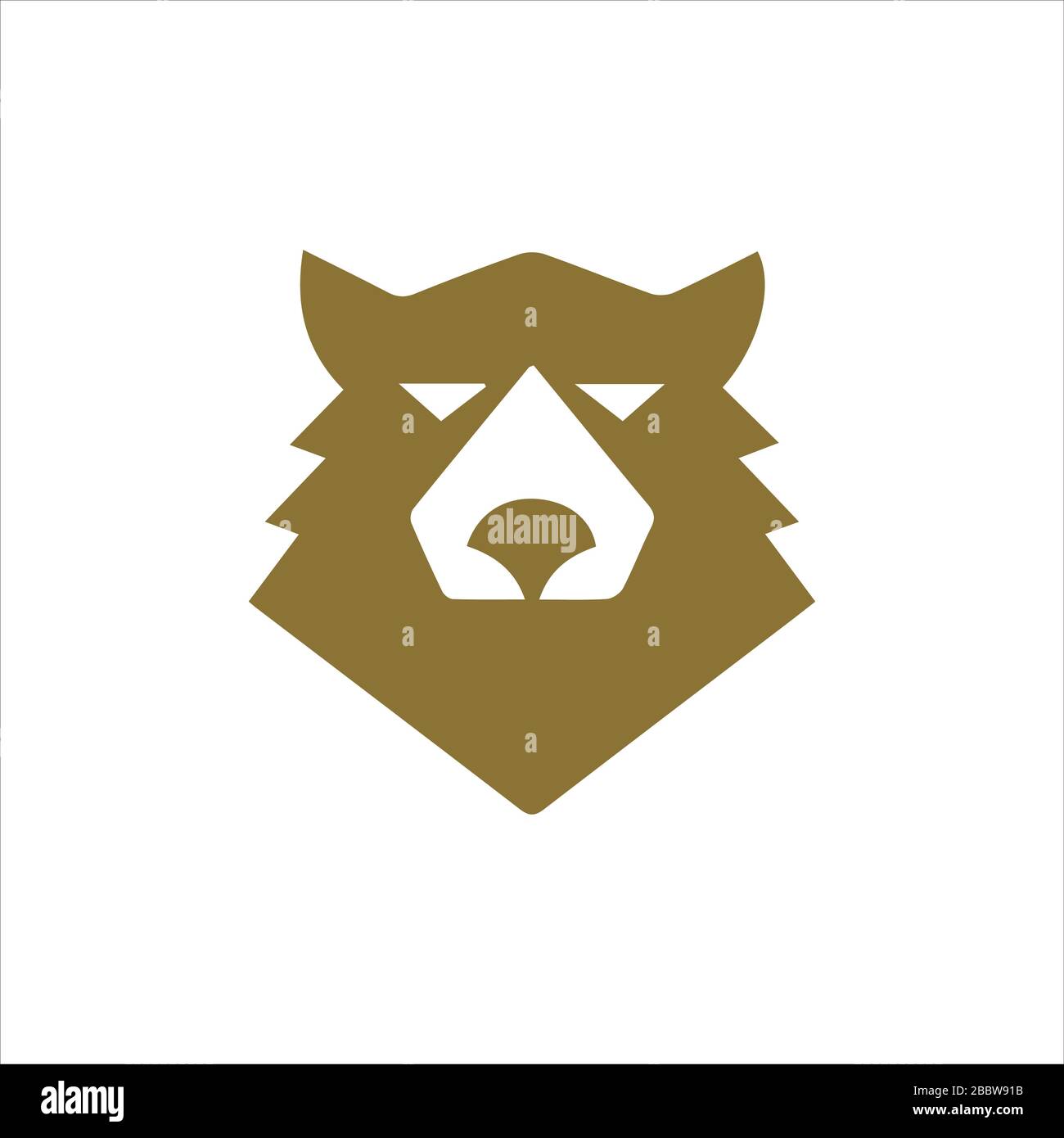 Bear Logo Vector Design Template Stock Vector Image & Art - Alamy