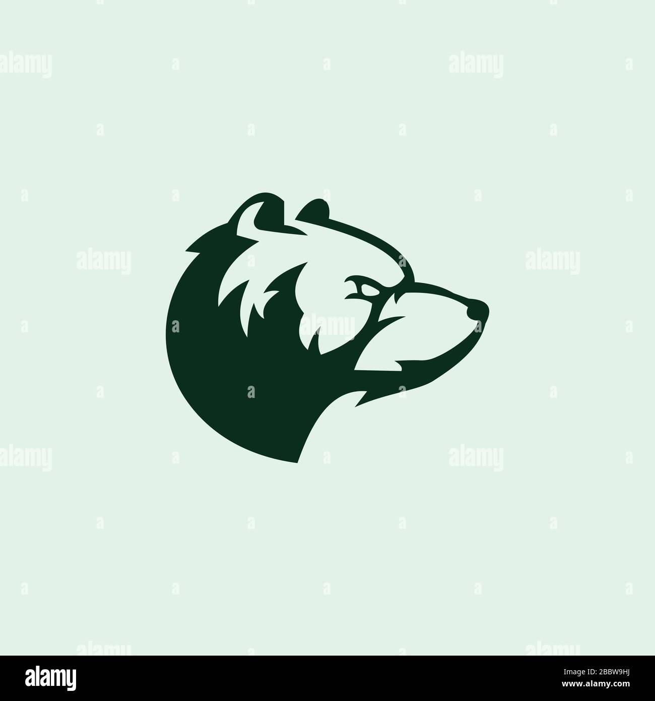 Bear Logo Vector Design Template Stock Vector Image & Art - Alamy