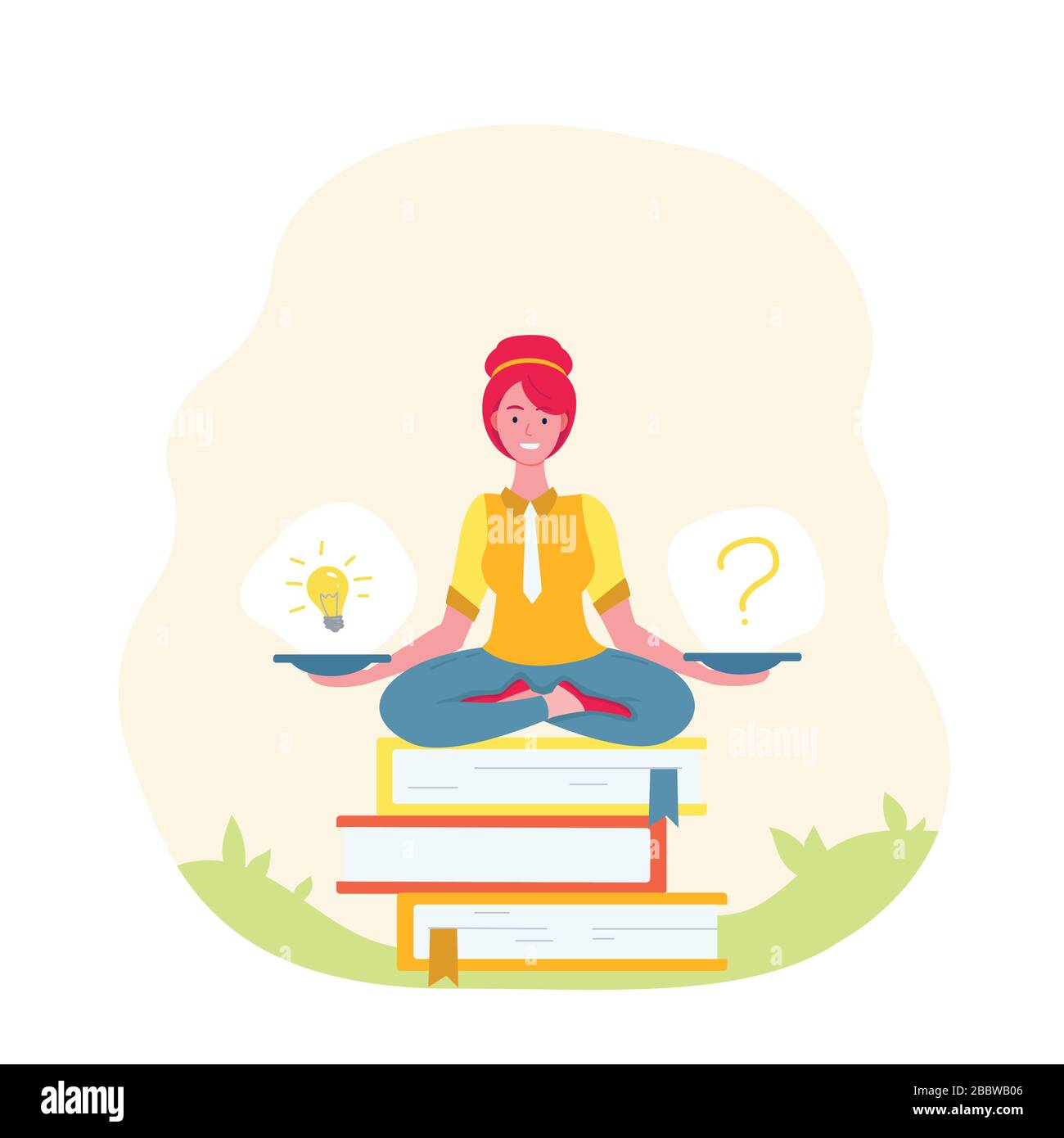 Girl sitting in red Stock Vector Images - Alamy