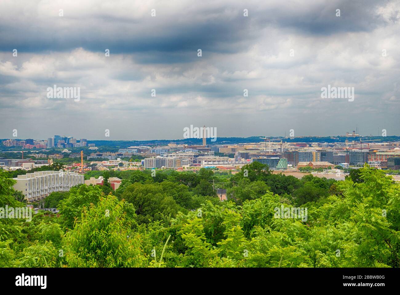 View of Washington, D.C., from site of Civil War Fort Stanton Stock ...