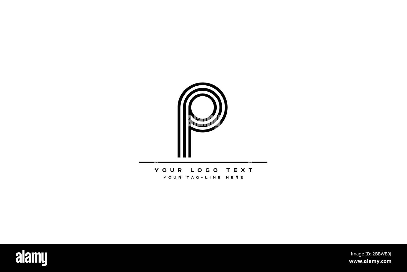 ABSTRACT LOGO P, PP ALPHABET LETTERS DESIGN Stock Vector Image & Art ...