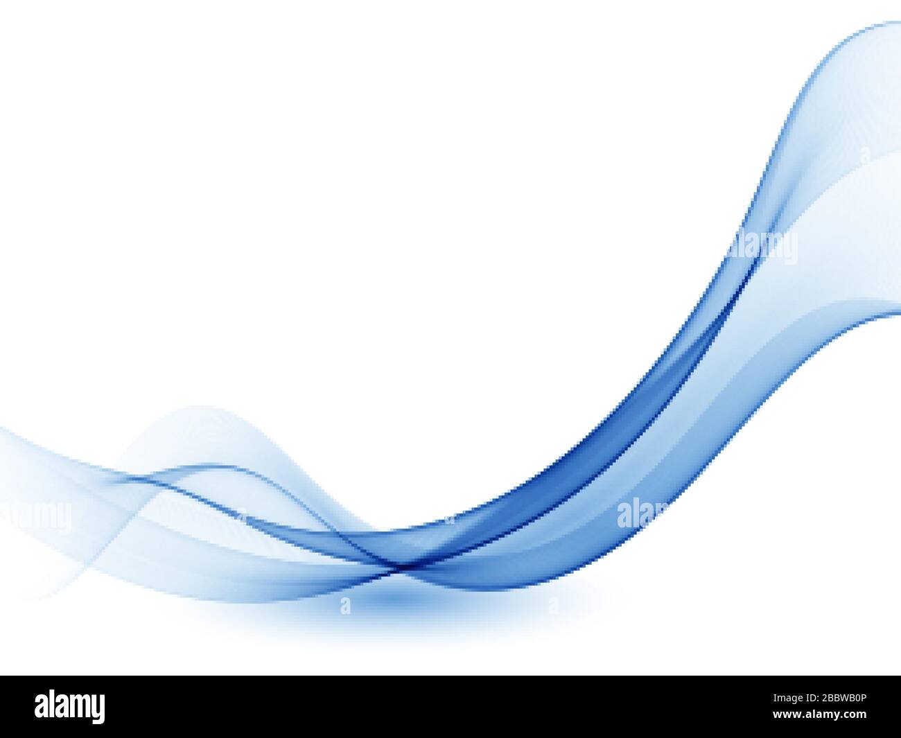 Abstract blue wave vector background Blue flow Stock Vector Image & Art ...
