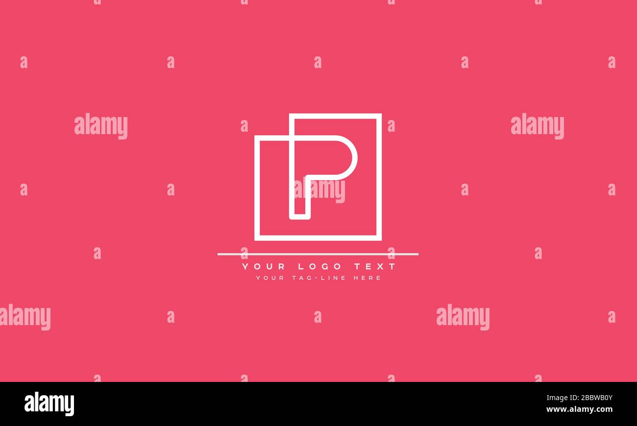 ABSTRACT LOGO P, PP ALPHABET LETTERS DESIGN Stock Vector Image & Art ...