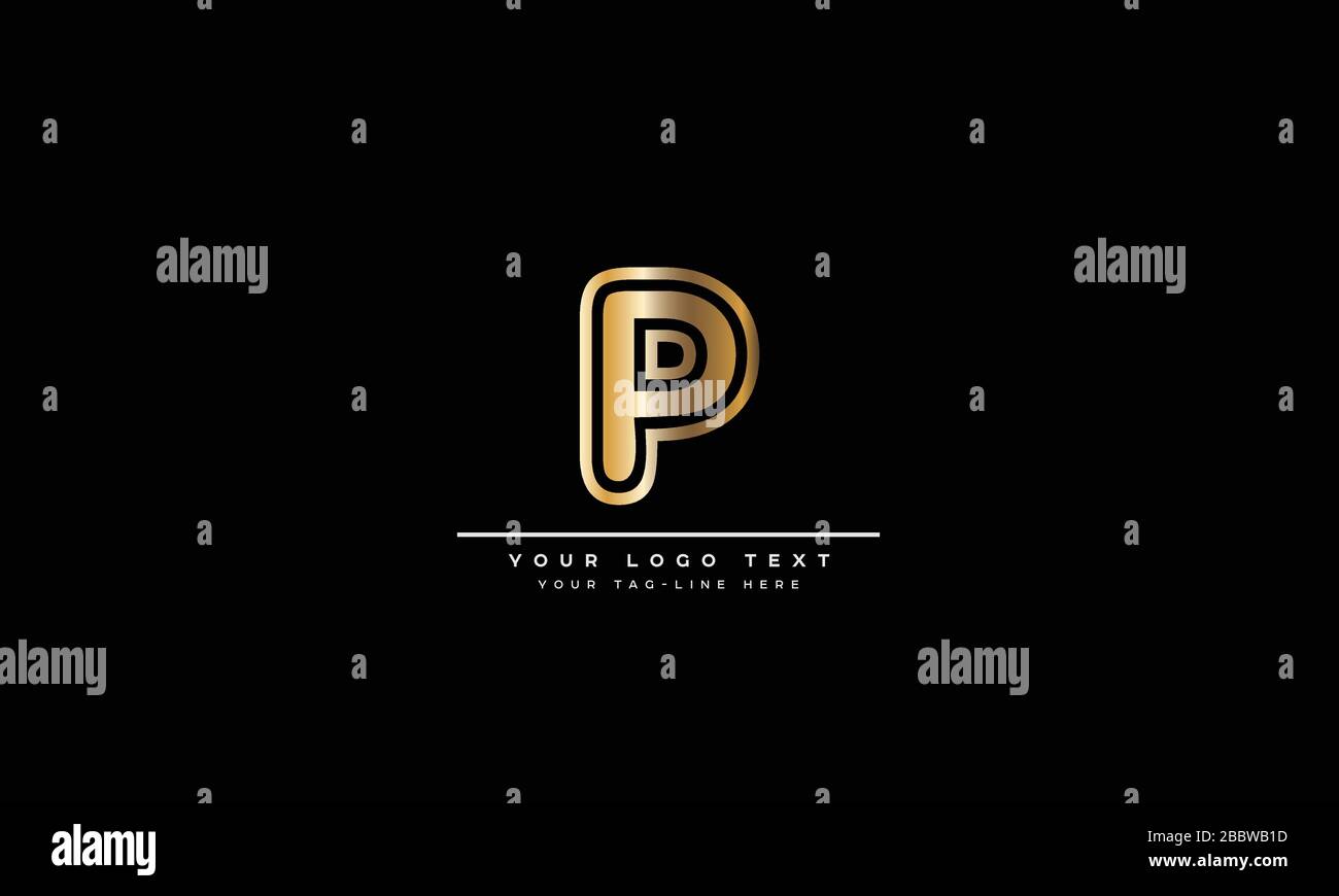 ABSTRACT LOGO P, PP ALPHABET LETTERS DESIGN Stock Vector Image & Art ...