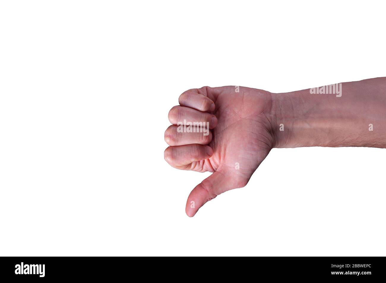 Loser hand gesture man hi-res stock photography and images - Alamy
