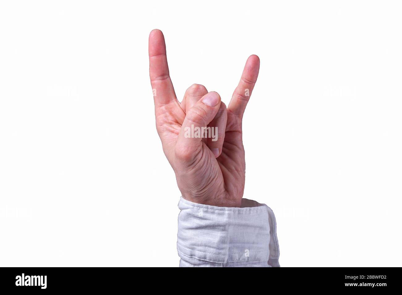 Rock hand gesture meaning hi-res stock photography and images - Alamy