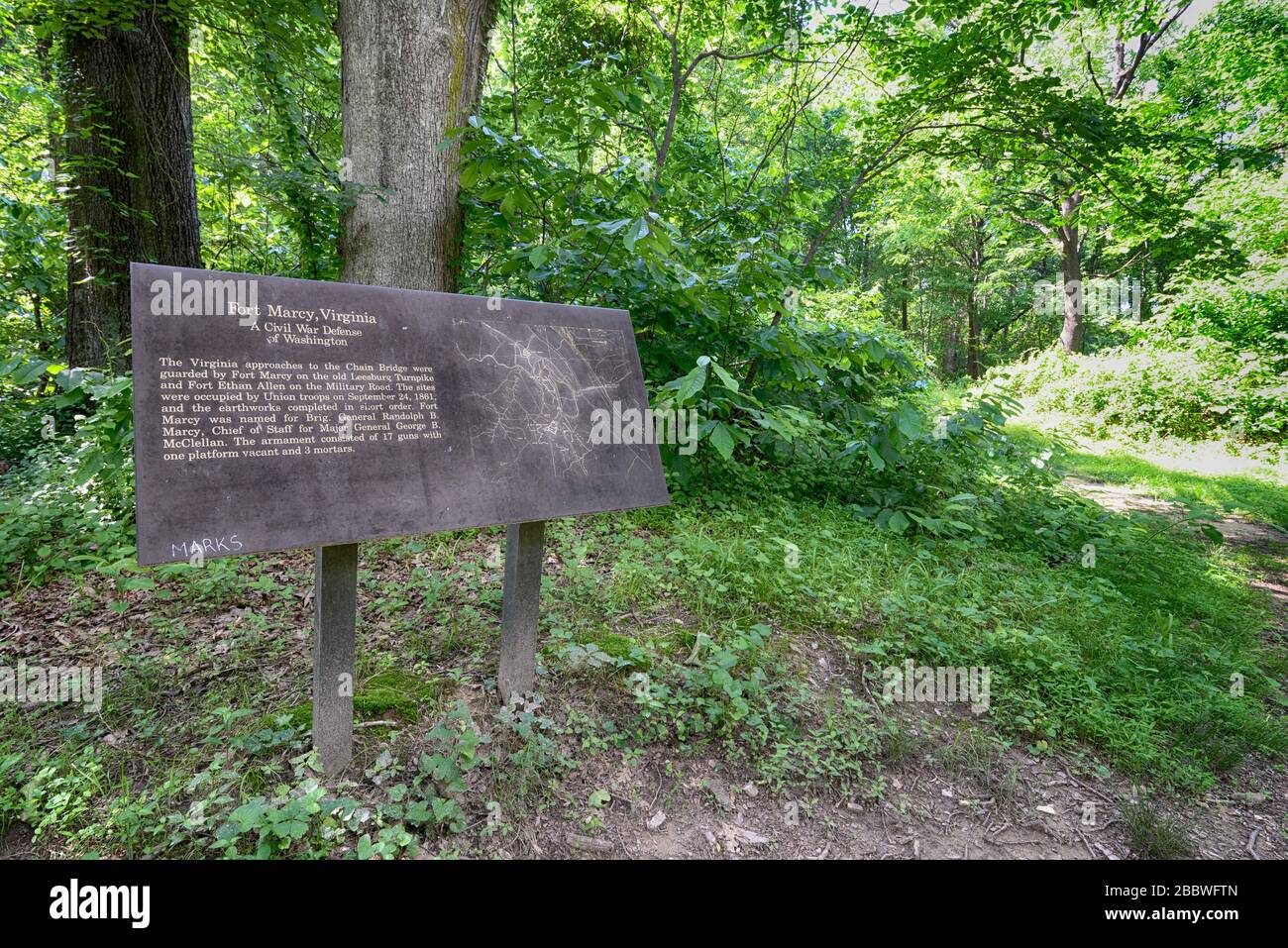 Fort Marcy, Washington, D.C Stock Photo - Alamy