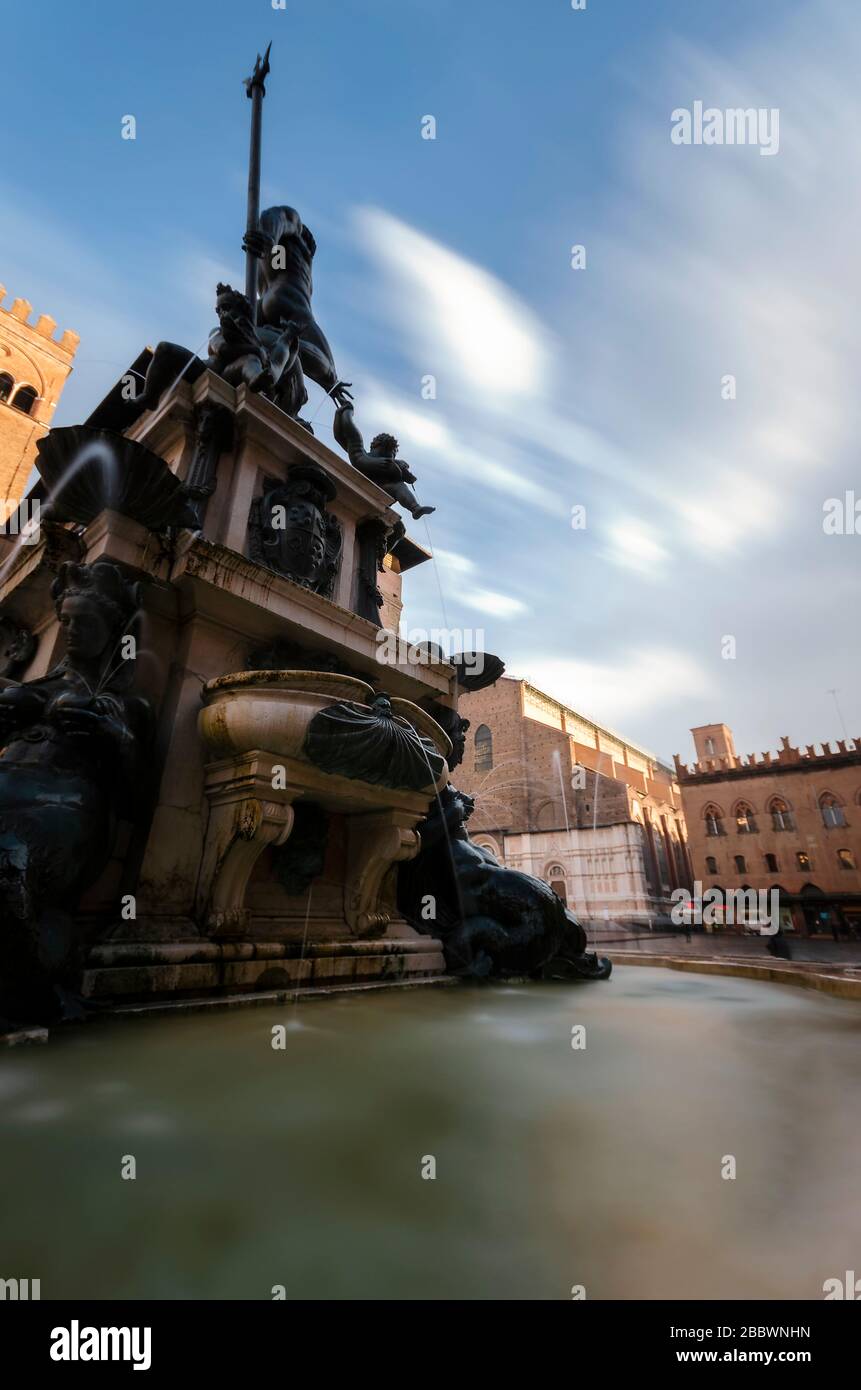 Long exposure taken during an amazing golden hour in Bologne, Italy ...