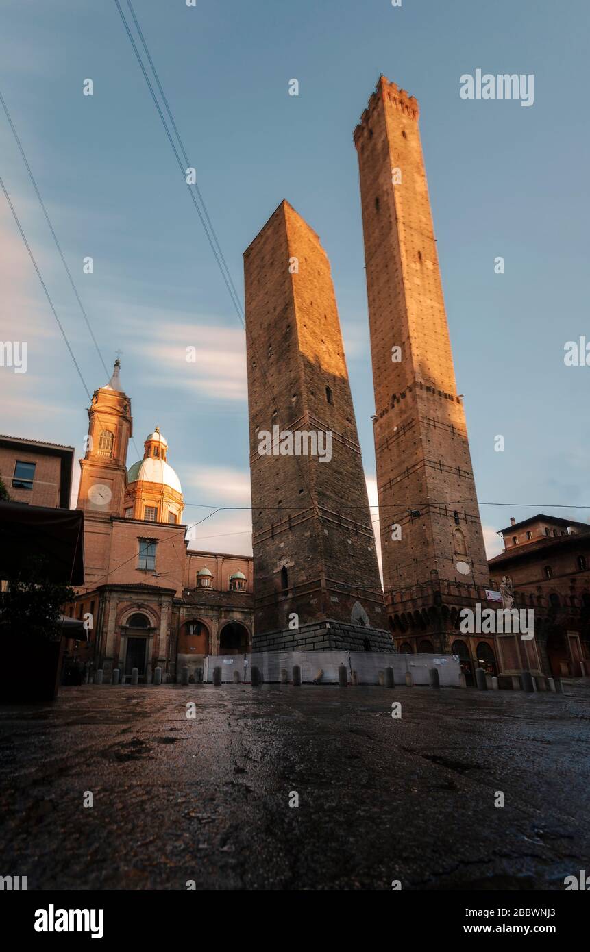 Long exposure taken during an amazing golden hour in Bologne, Italy ...