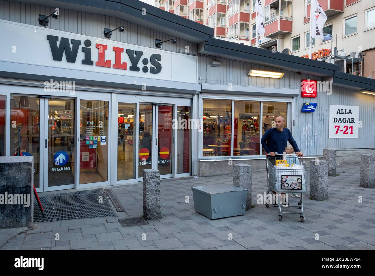 Willys discount grocery chain in Gothenburg, Sweden, Europe Stock Photo ...