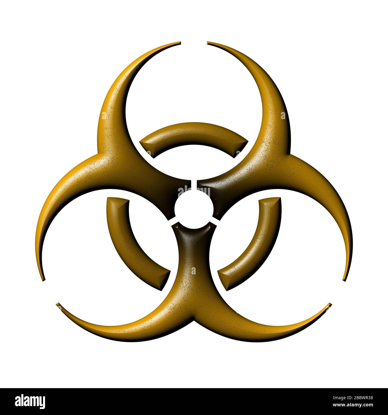 Illustration of the biohazard warning sign - infected specimen Stock ...