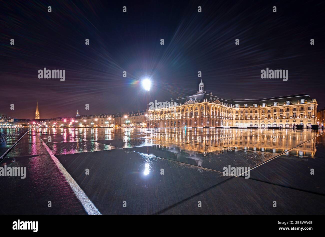 Sunset in Bordeaux, France Stock Photo - Alamy