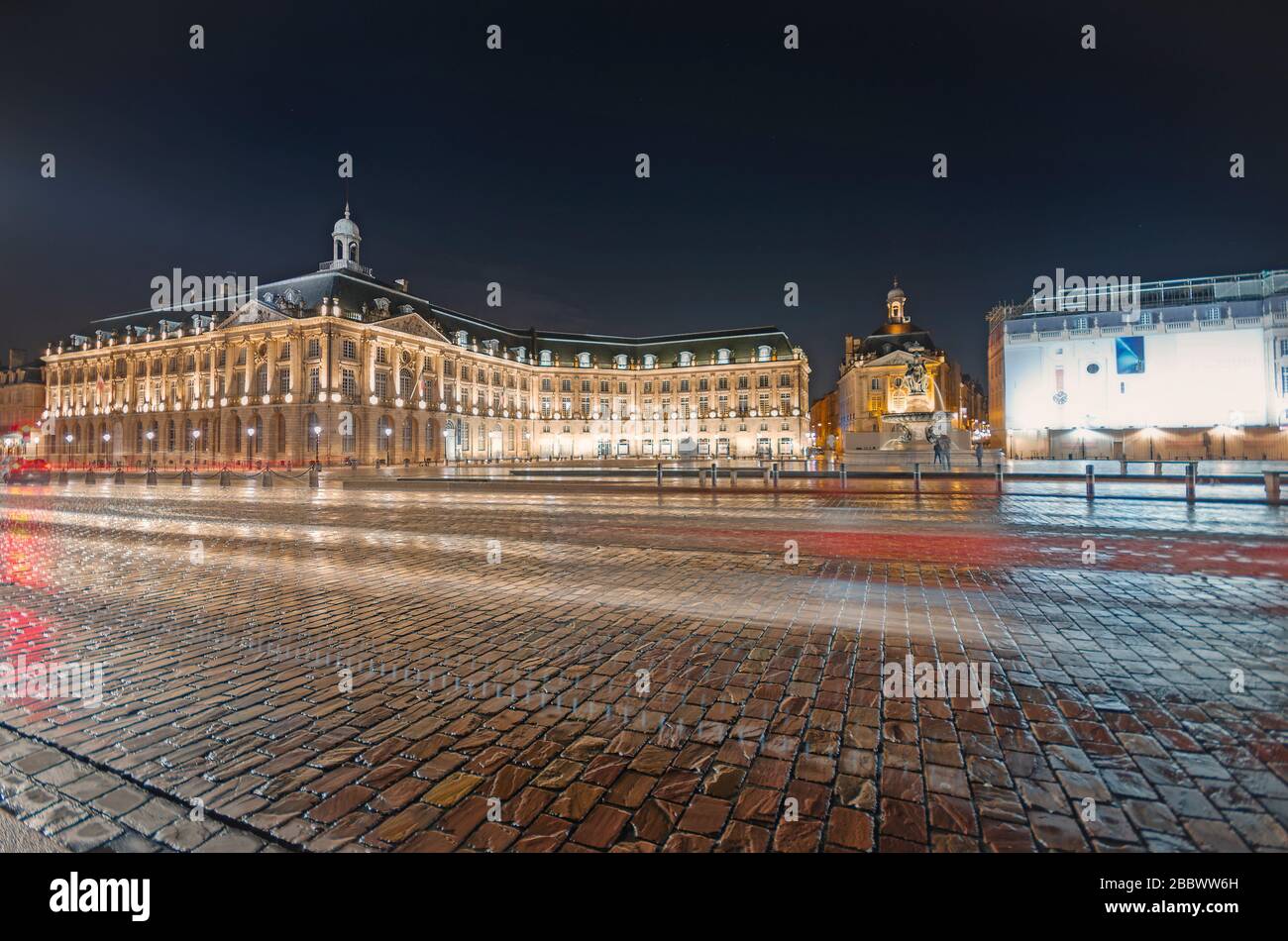 Sunset in Bordeaux, France Stock Photo - Alamy