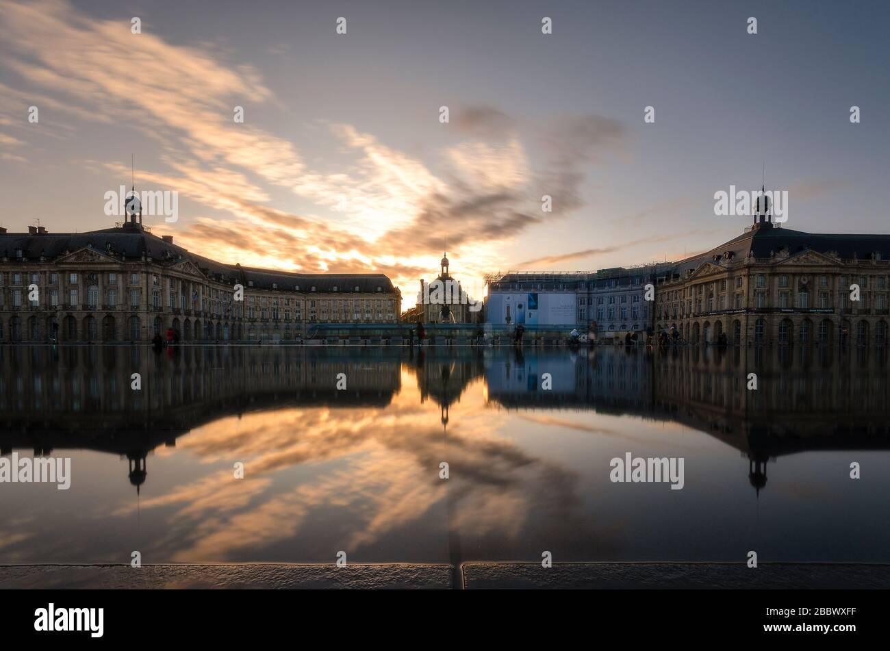 Sunset in Bordeaux, France Stock Photo - Alamy