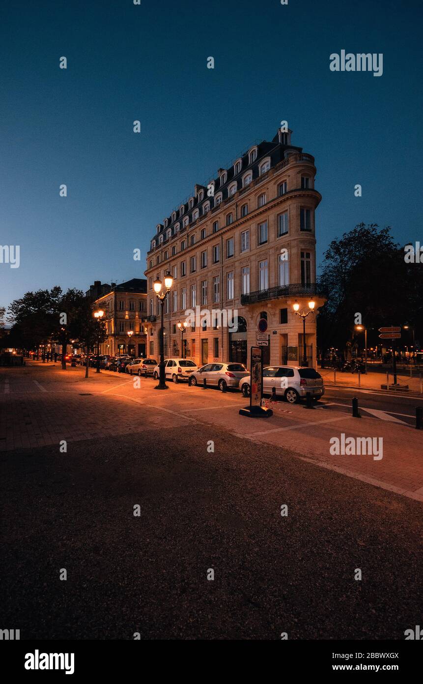 Sunset in Bordeaux, France Stock Photo - Alamy