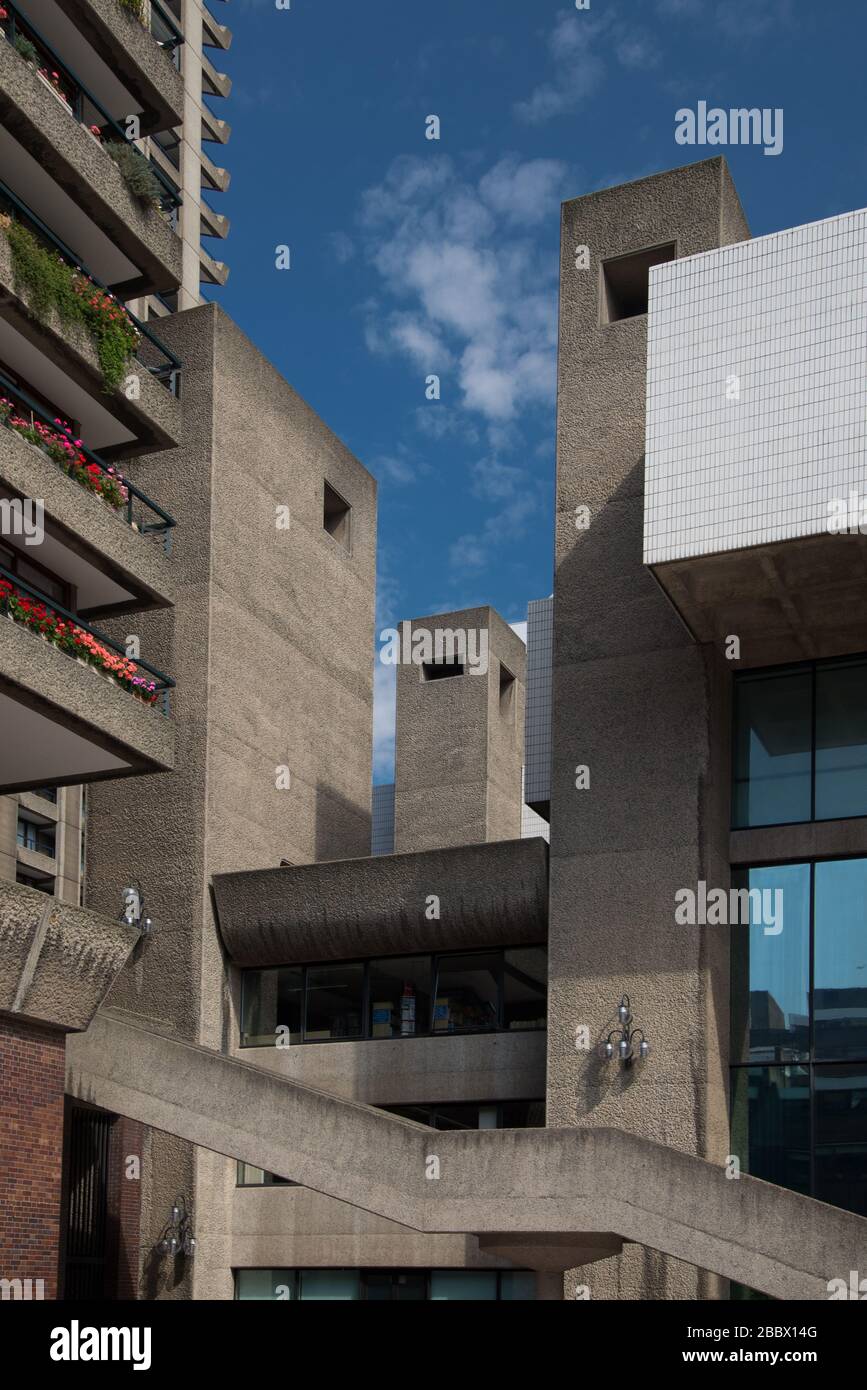 Balcony Roof Concrete 1960s Brutalist Architecture Barbican Estate by ...
