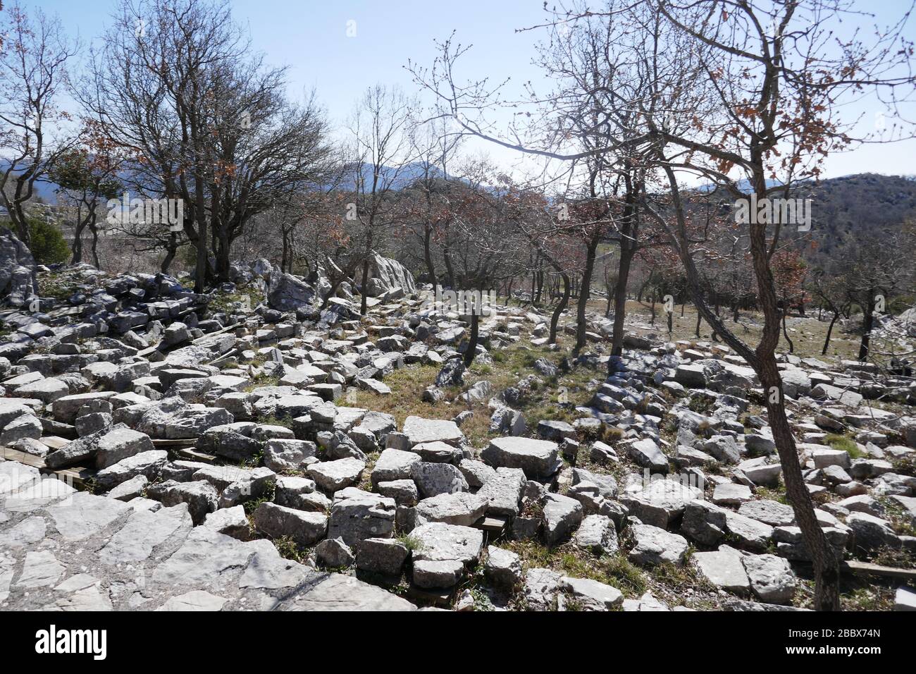 Bassae Archaeological Site Stock Photo - Alamy