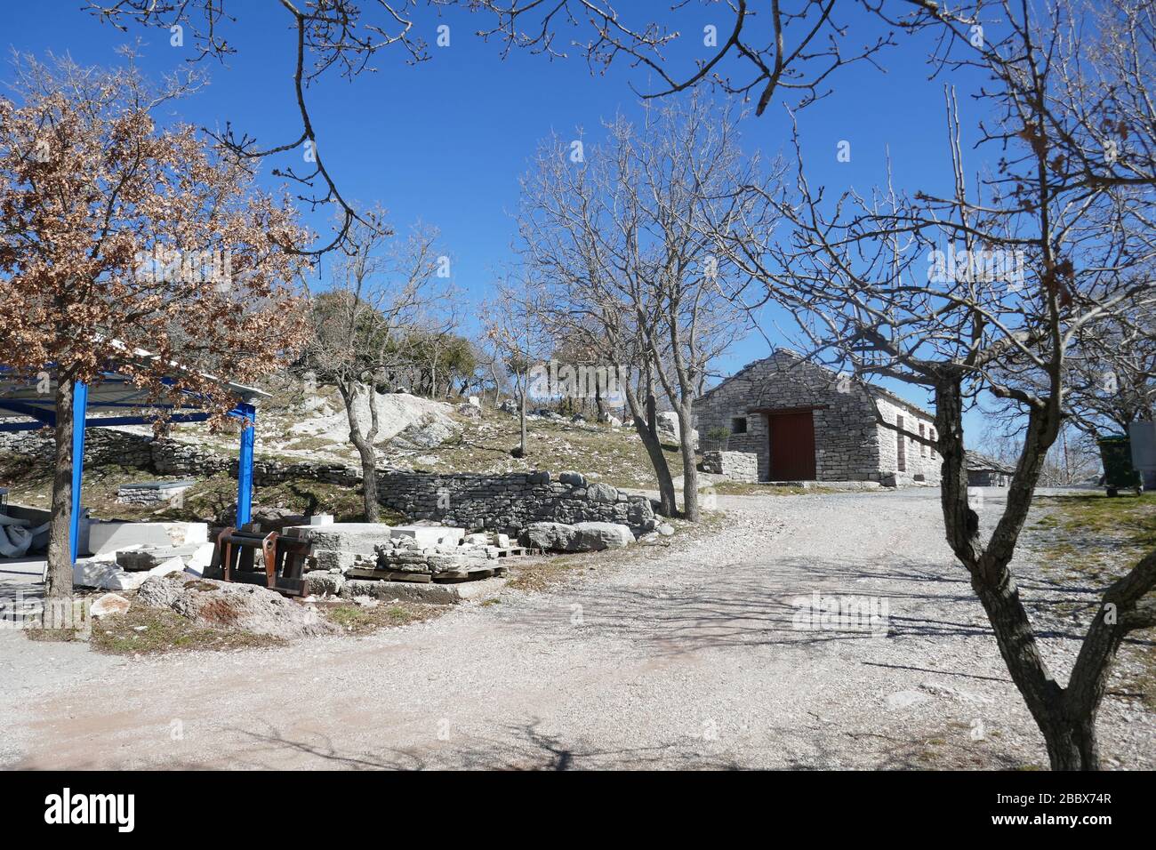 Bassae Archaeological Site Stock Photo - Alamy