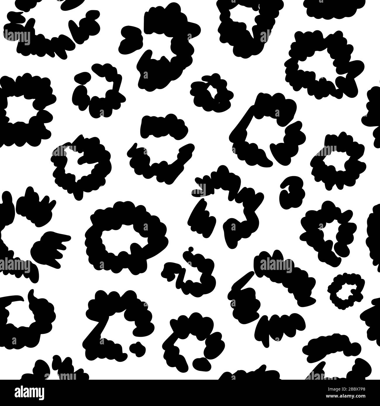 Animal seamless pattern. Mammals Fur. Print skin. Predator Camouflage ...