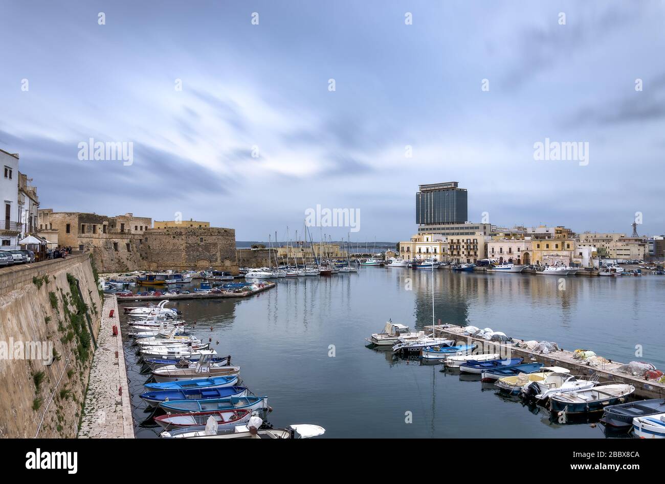 Skyline of Gallipoli, Italy Stock Photo - Alamy