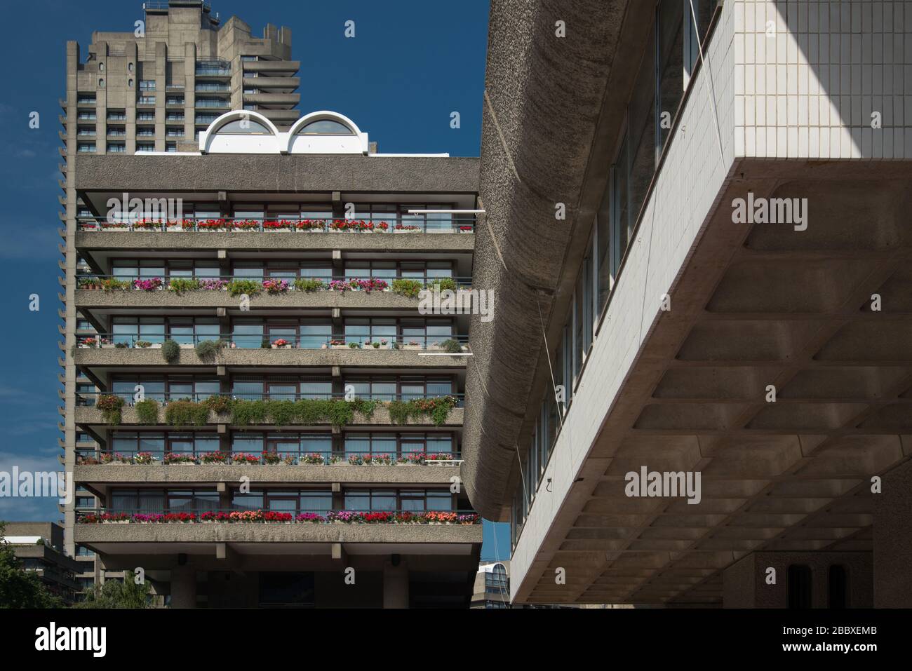Balcony Roof Concrete 1960s Brutalist Architecture Barbican Estate by ...