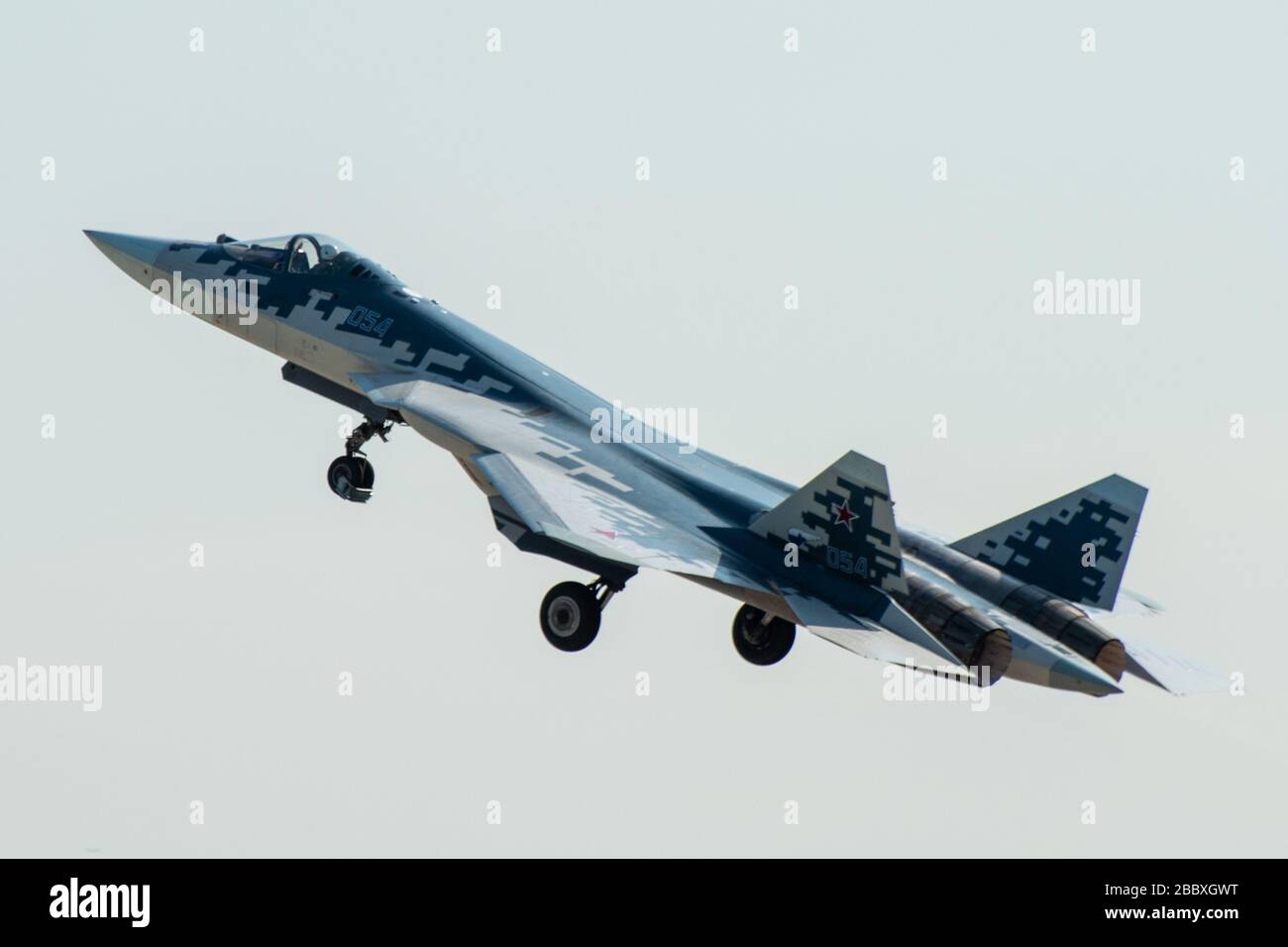 August 30, 2019. Zhukovsky, Russia. fifth-generation promising Russian ...