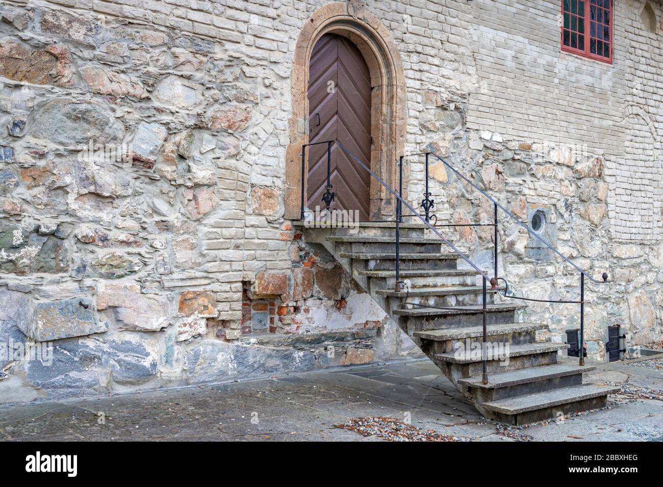 Walking around the Nidaros Cathedral Stock Photo - Alamy