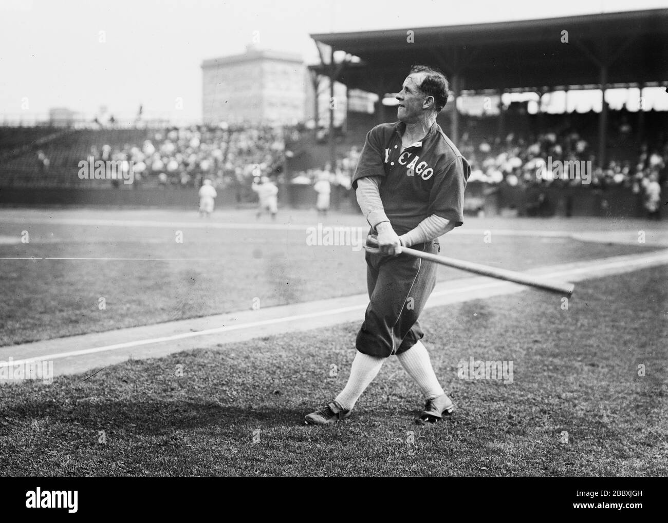 Kid Gleason, Chicago AL, at Hilltop Park, NY ca. 1912 Stock Photo - Alamy