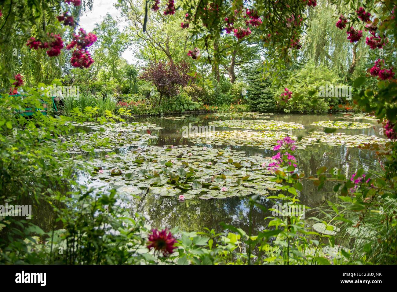 claude monet garden Stock Photo - Alamy