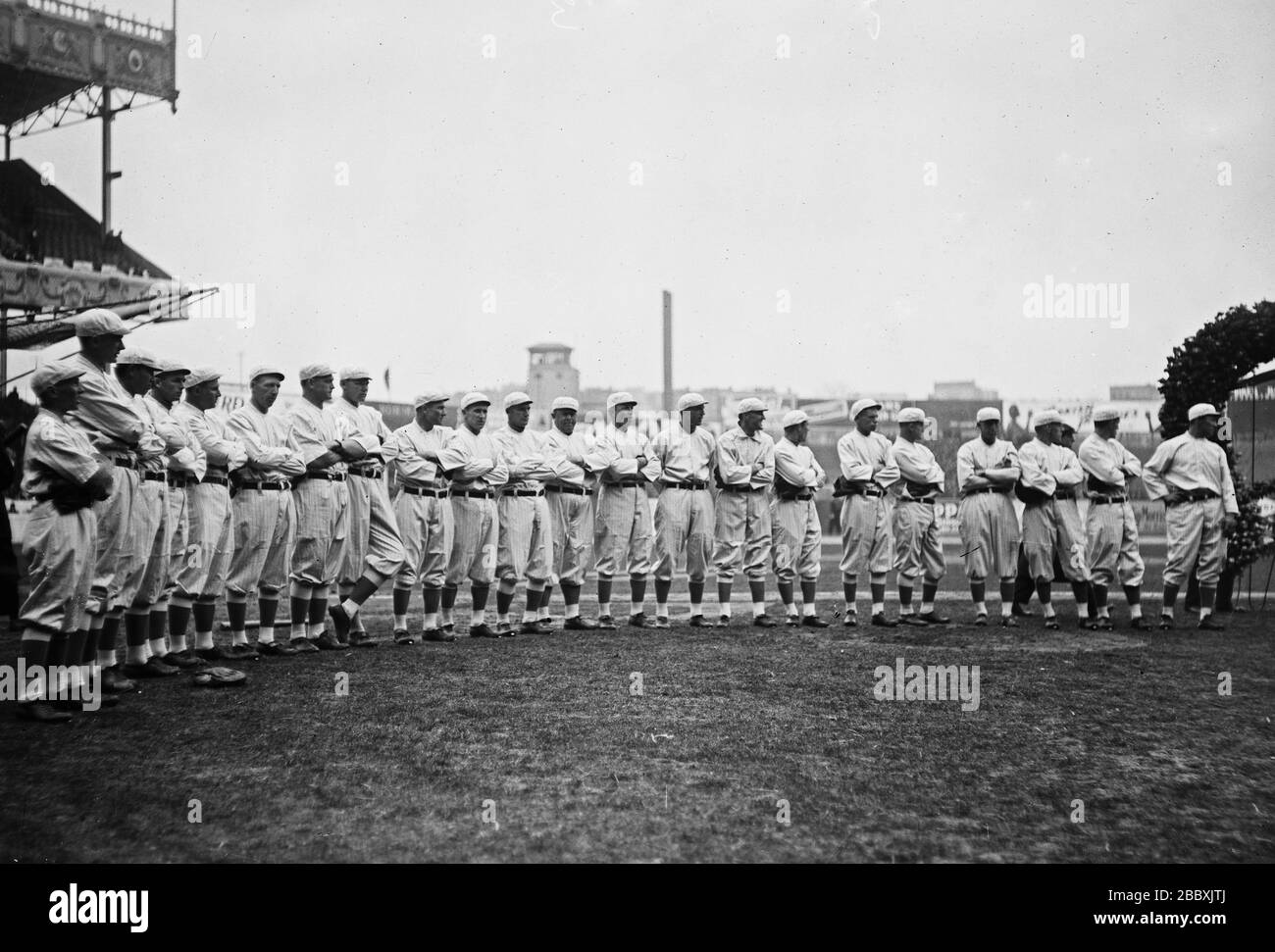 New York NL Giants team at Polo Grounds ca. 1910 Stock Photo - Alamy