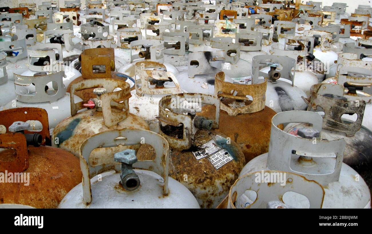 Recovered propane tanks hi-res stock photography and images - Alamy