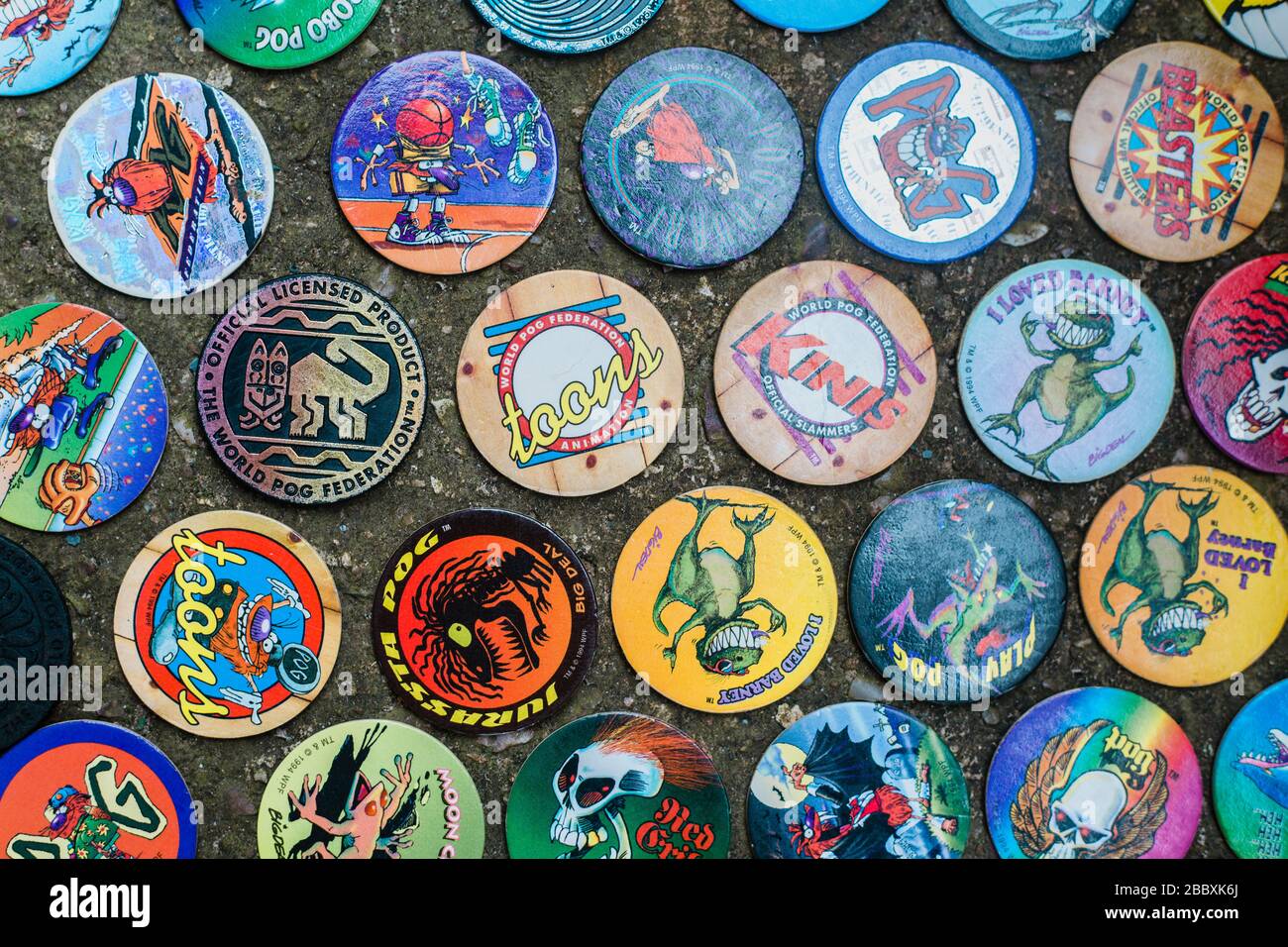 Pogs discs hi-res stock photography and images - Alamy