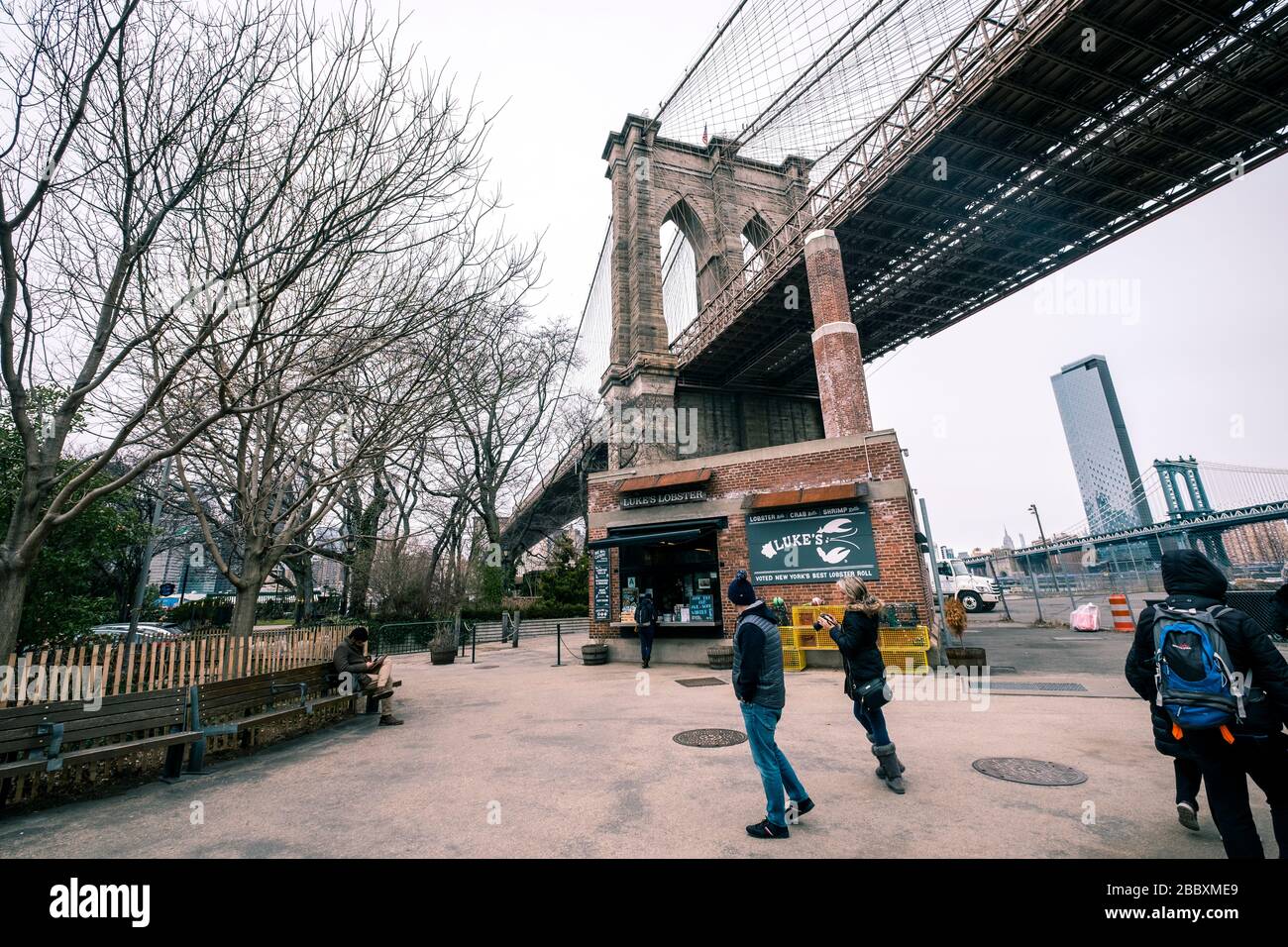 Brooklyn bridge from Dumbo, Brooklyn, NY Stock Photo - Alamy