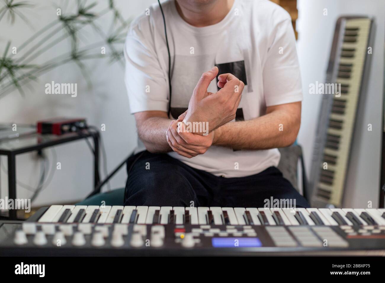 Wrist band keyboard hi-res stock photography and images - Alamy
