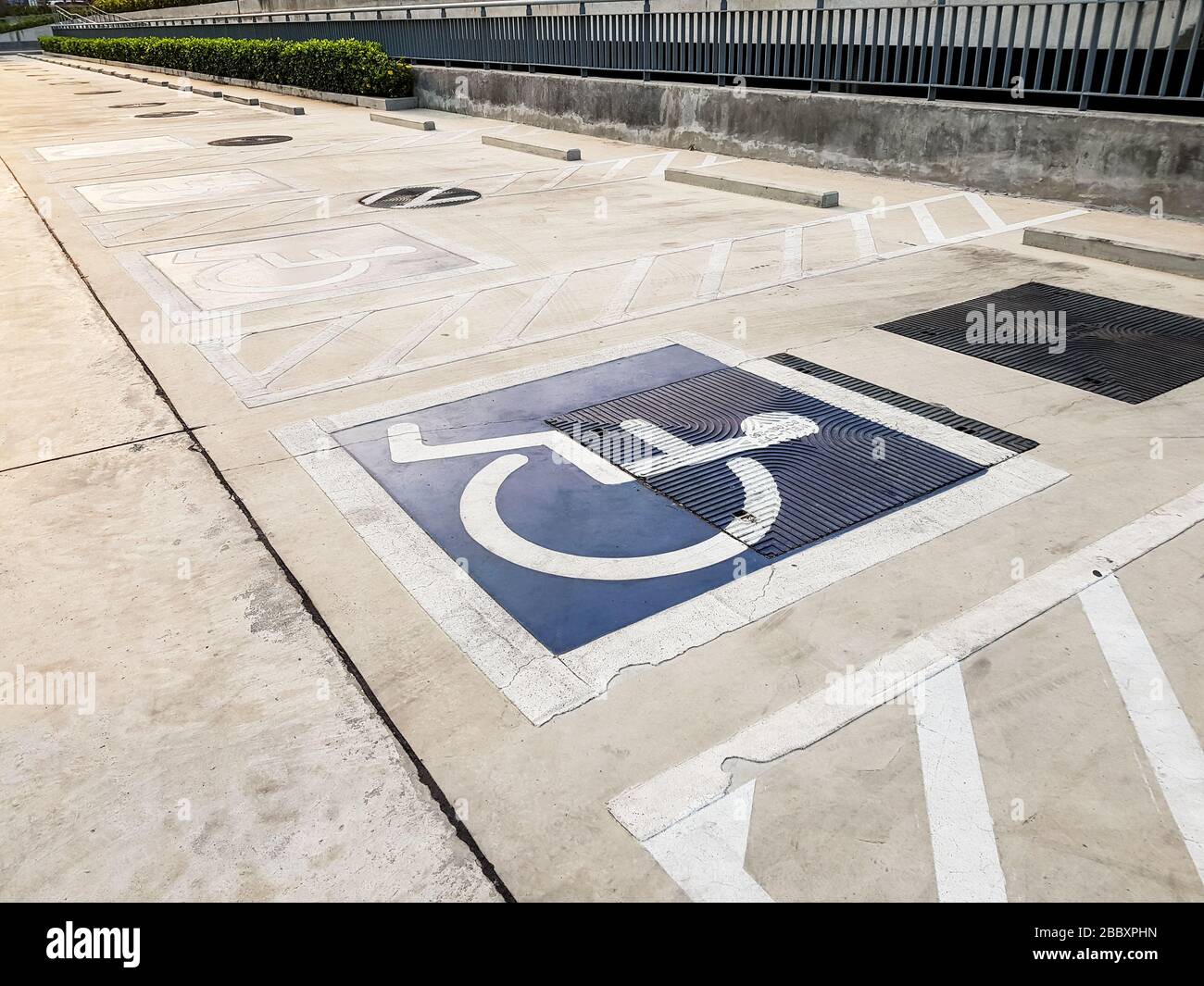 International handicapped (wheelchair) or Disabled parking symbol ...
