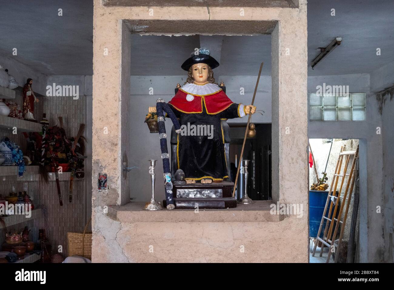 Afro-Cuban Santería religion idol, Matanzas, Cuba Stock Photo - Alamy