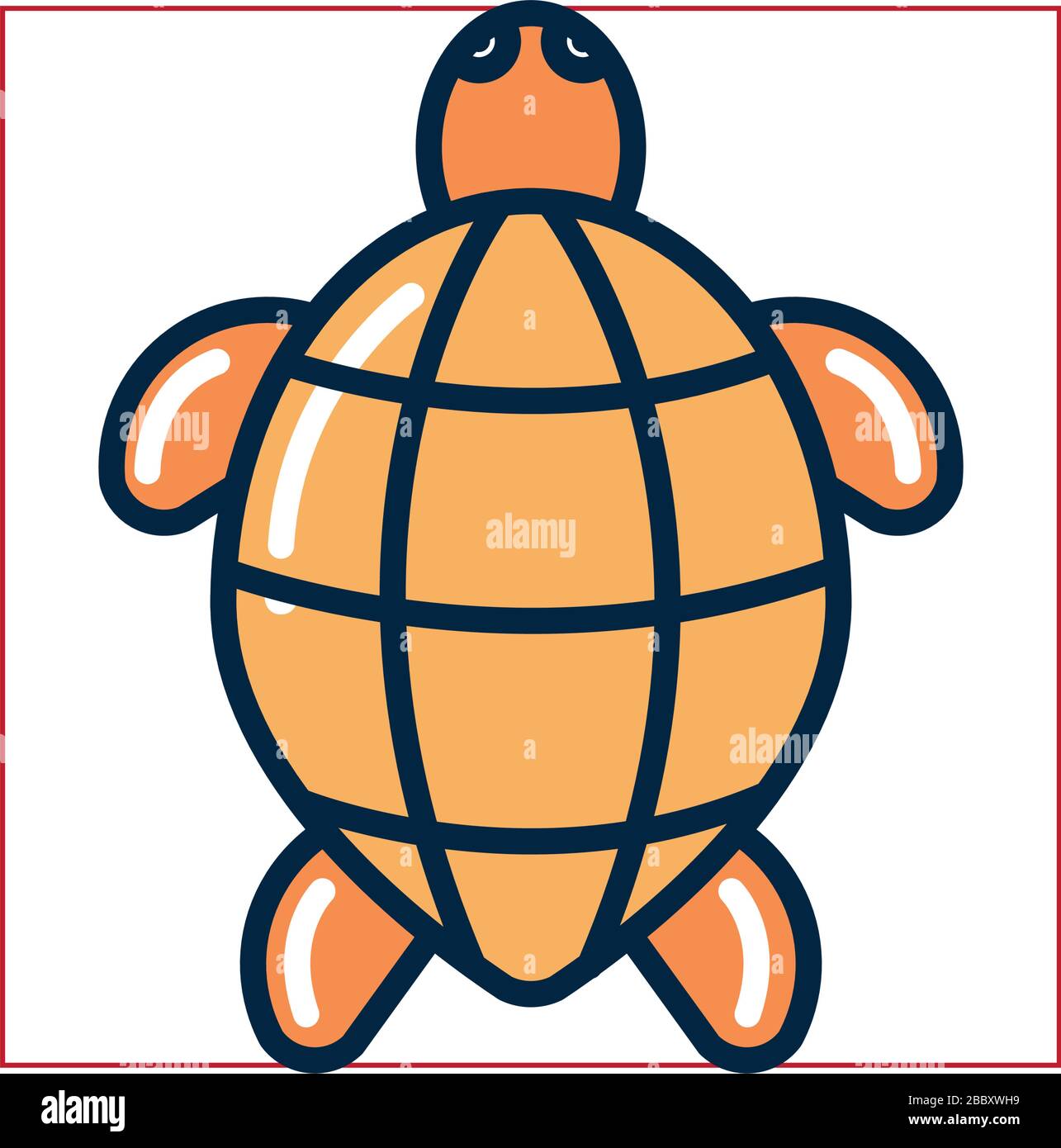 turtle fill style icon design Sea life ecosystem fauna ocean underwater ...