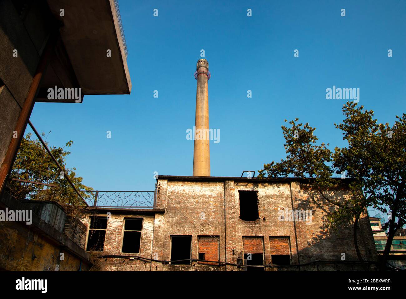 Chimneys in factories Stock Photo - Alamy