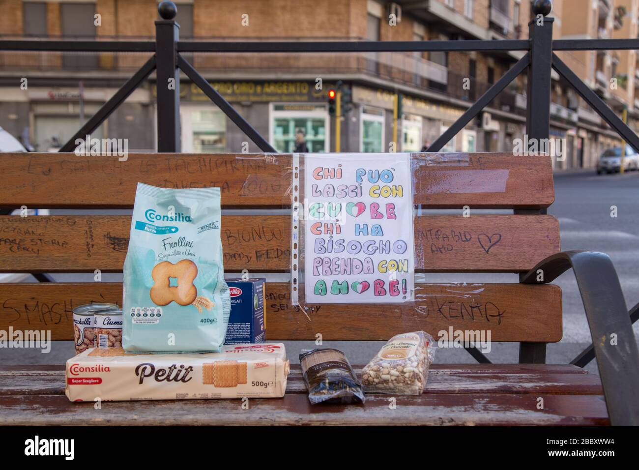 Roma, Italy. 01st Apr, 2020. In Rome, in via Oderisi da Gubbio, Marconi ...