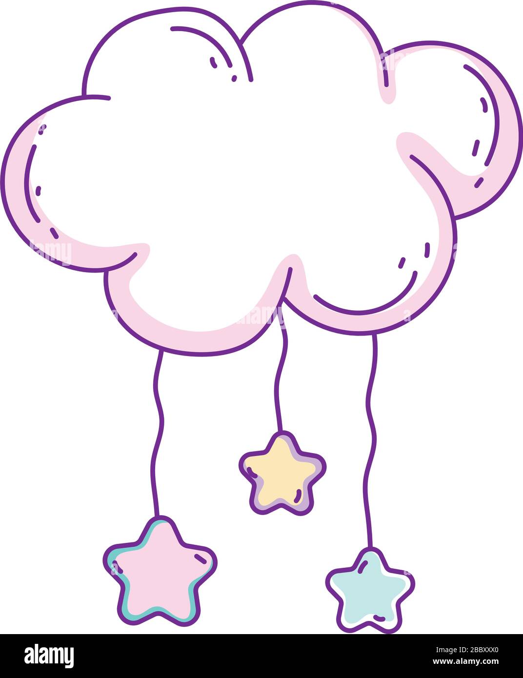 Cloud shape with stars design, Weather sky nature climate cloudy season ...