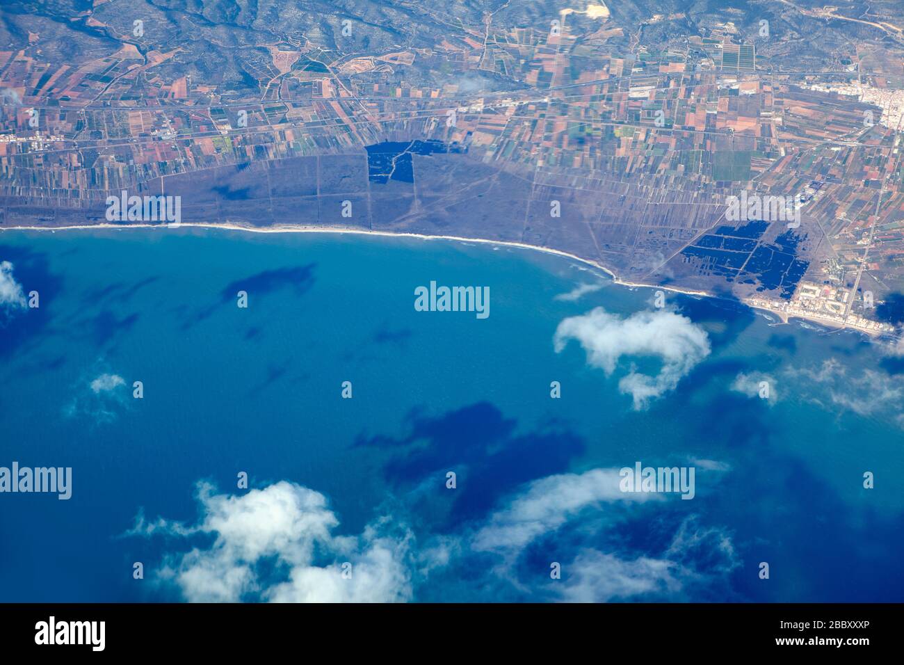 aerial view of mediterranean coast Stock Photo - Alamy
