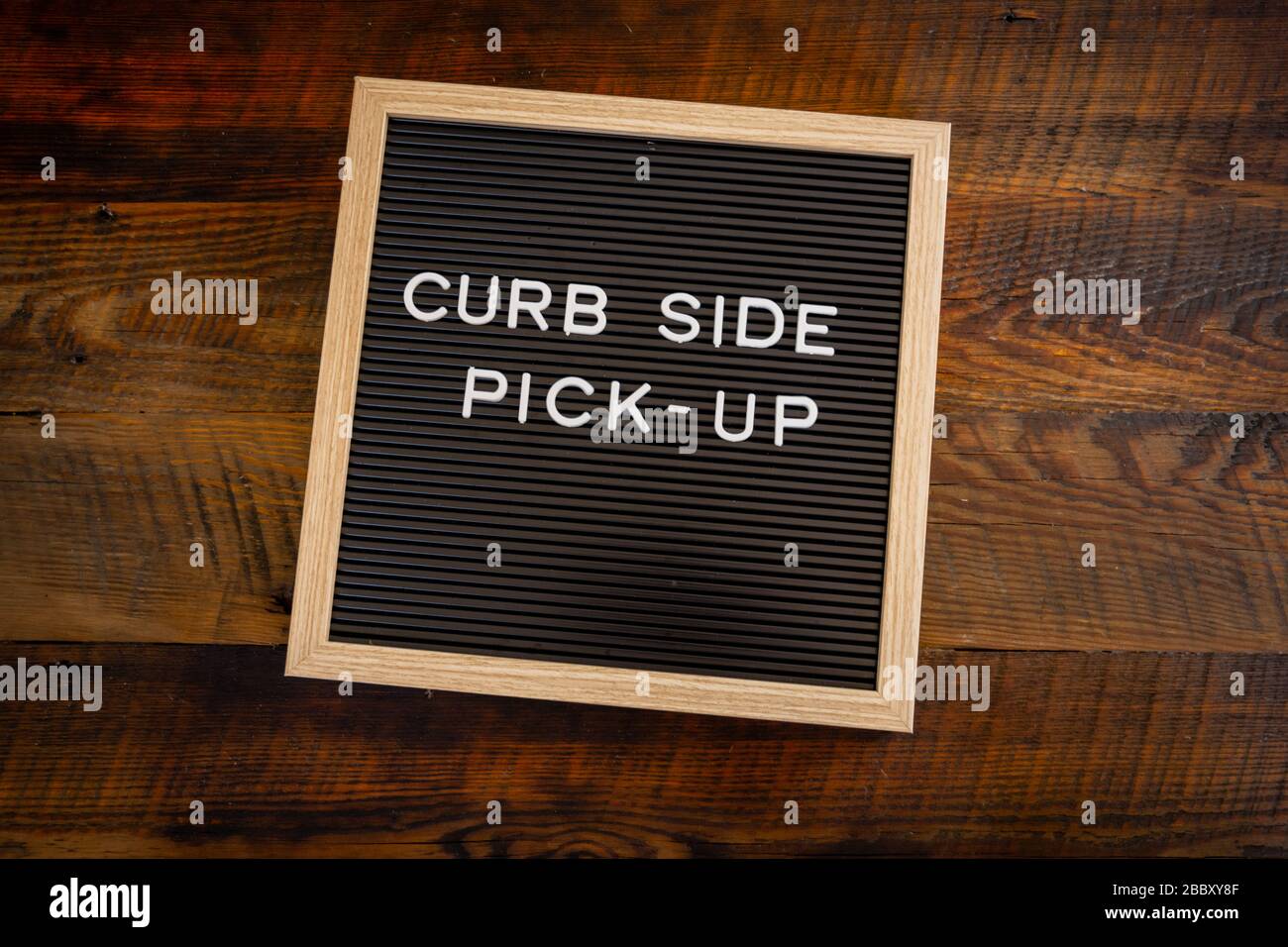 Curb Side Pick Up Centered Stock Photo - Alamy