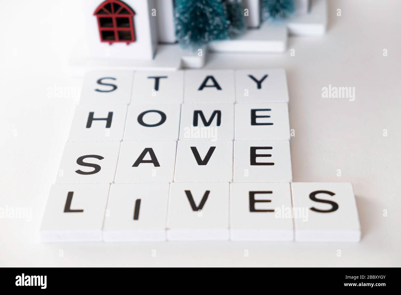 Stay at home for Self isolation during Covid 19 Pandemic with Letter ...